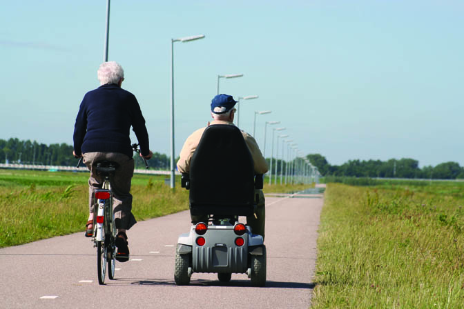 Onderhoud van een scootmobiel